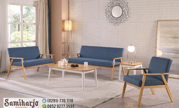 Sofa Kayu Minimalis Atlantik - Kursi Jati Modern Model Trends