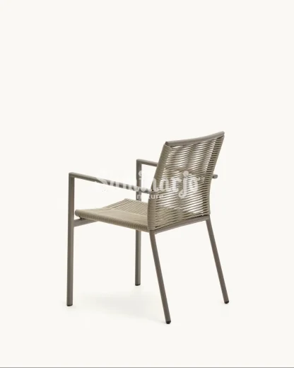 Kursi Makan Rope Arm Modern Tropis Elegan